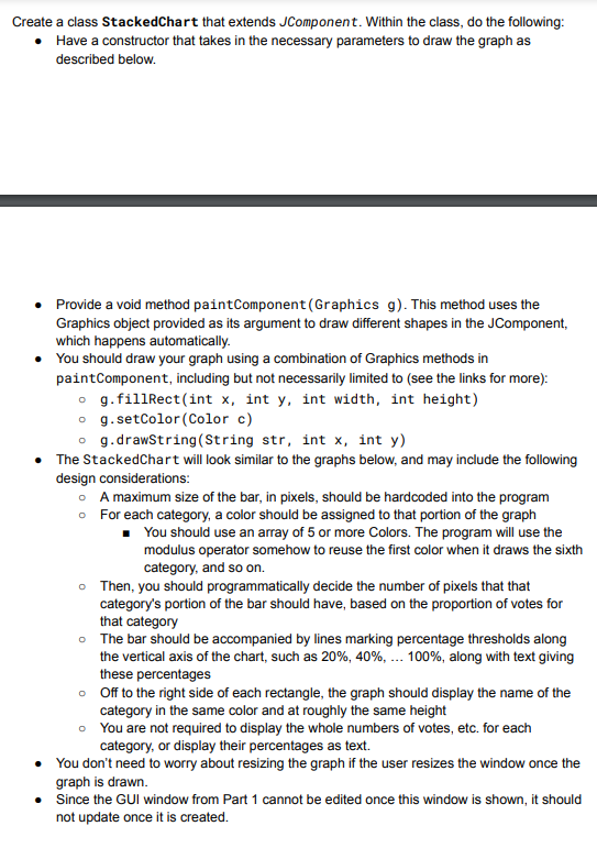 Solved 1. GUI, Event Handling, and Interfaces: Poll Tracking | Chegg.com