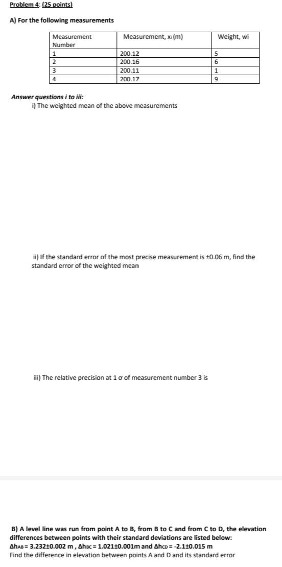 Solved Problem 4: (25 points) A) For the following | Chegg.com
