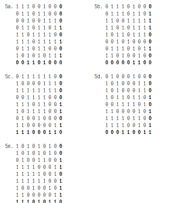 Solved On the attached sheet you will find 5 sets of 2-D | Chegg.com