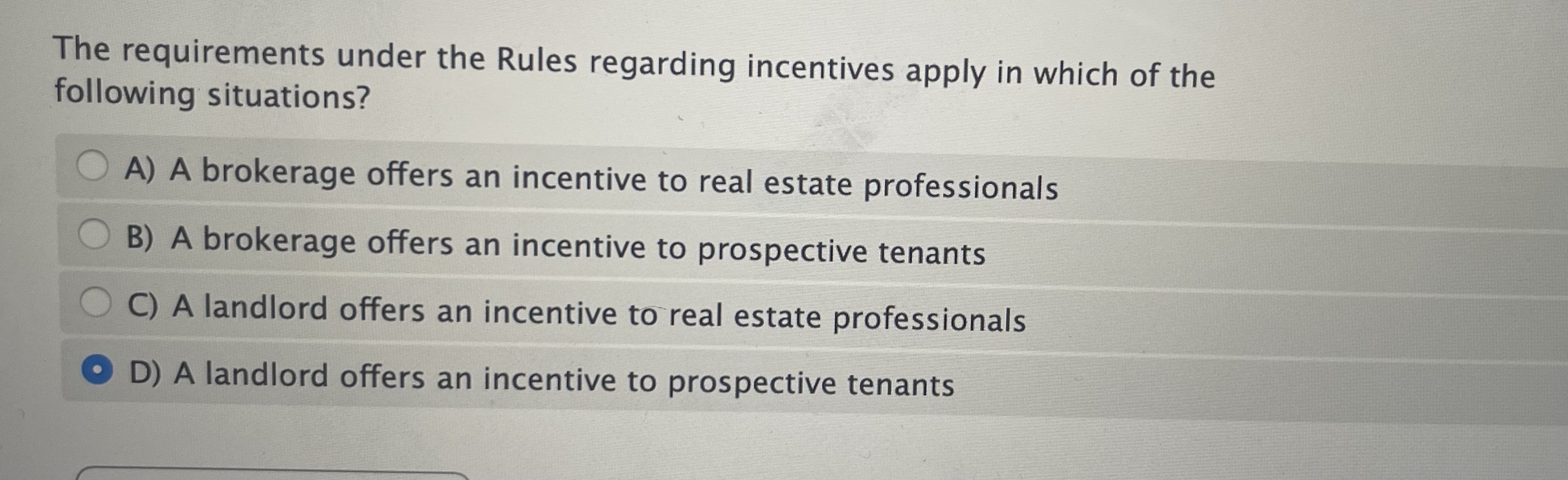 Solved The requirements under the Rules regarding incentives | Chegg.com