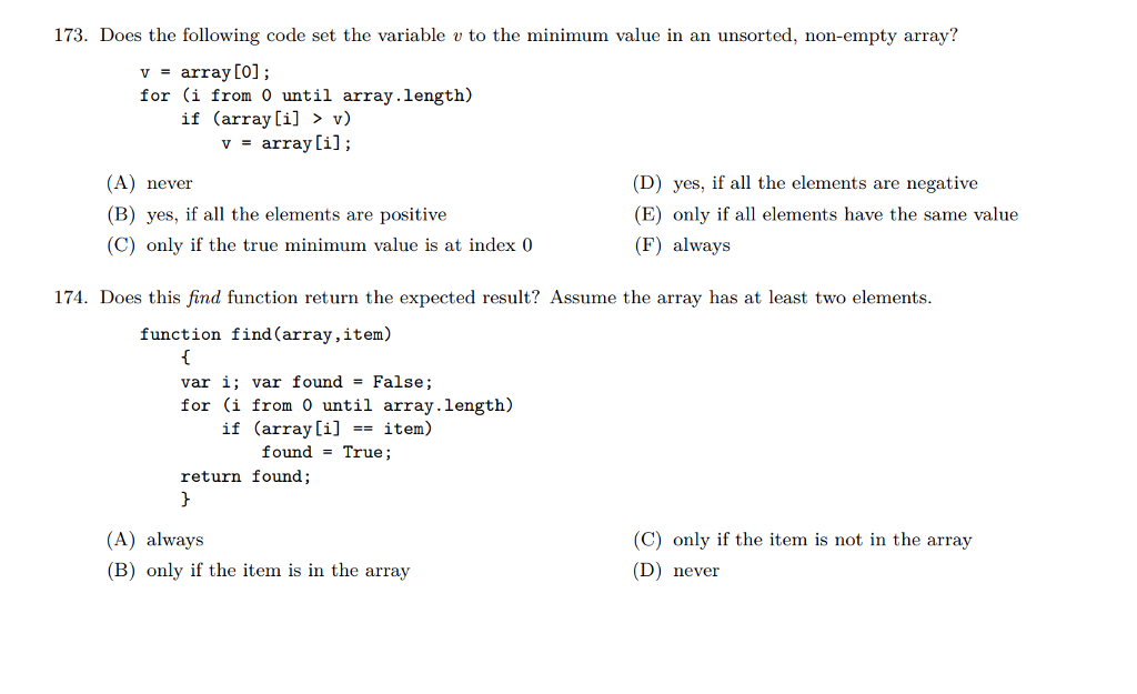 Solved Concept: simple arraus Assume zero-based indexing for | Chegg.com