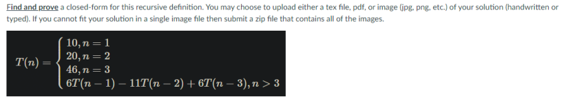 Solved Find and prove a closed-form for this recursive | Chegg.com