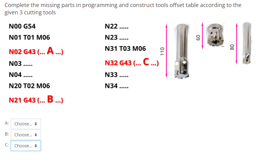 Solved Complete the missing parts in programming and | Chegg.com