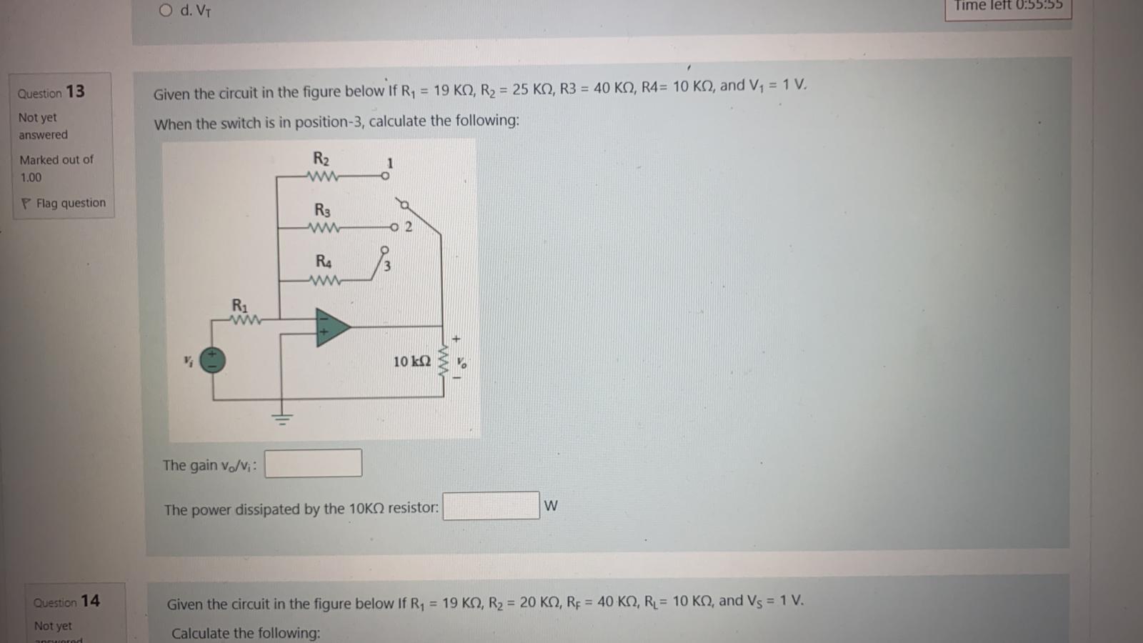 Solved Question 1 The closed-loop voltage gain of an | Chegg.com