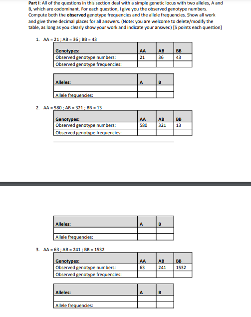 Solved Part I: All of the questions in this section deal | Chegg.com