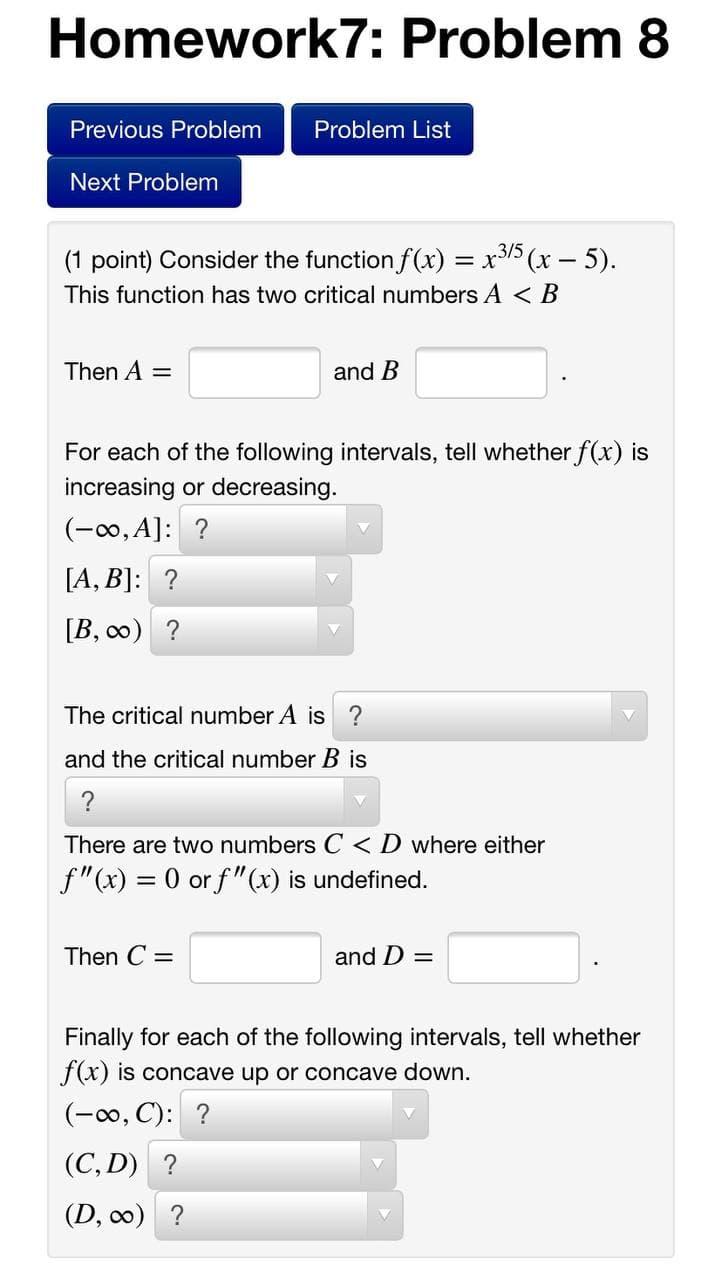 Solved Homework7: Problem 8 Previous Problem Problem List | Chegg.com Solved Homework7: Problem 8 Previous Problem Problem List | Chegg.com