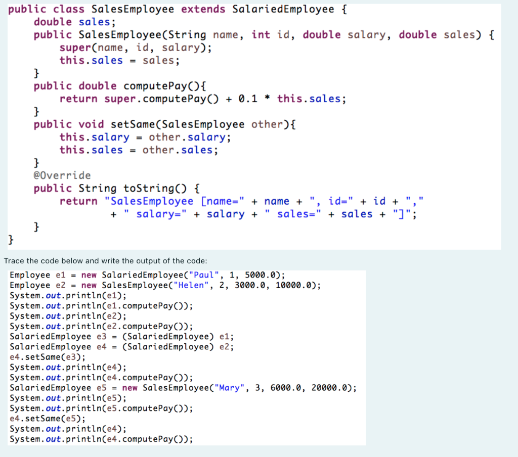 Solved = Given the class hierarchy below: public abstract | Chegg.com