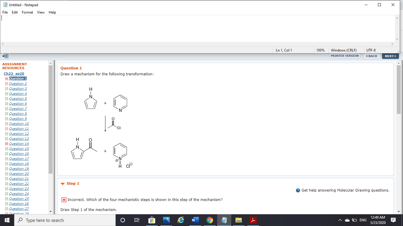 Solved Untitled - Notepad File Edit Format View Help Ln 1, | Chegg.com