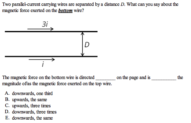 Solved Two parallel-current carrying wires are separated by | Chegg.com