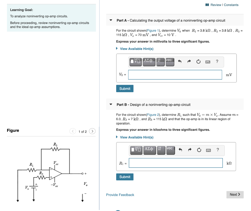 Solved II Review Constants Learning Goal: To analyze | Chegg.com