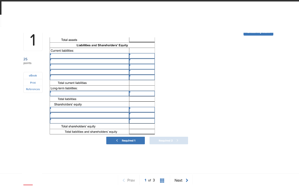 Solved Check my work 1 Problem 3-2 (Algo) Balance sheet | Chegg.com