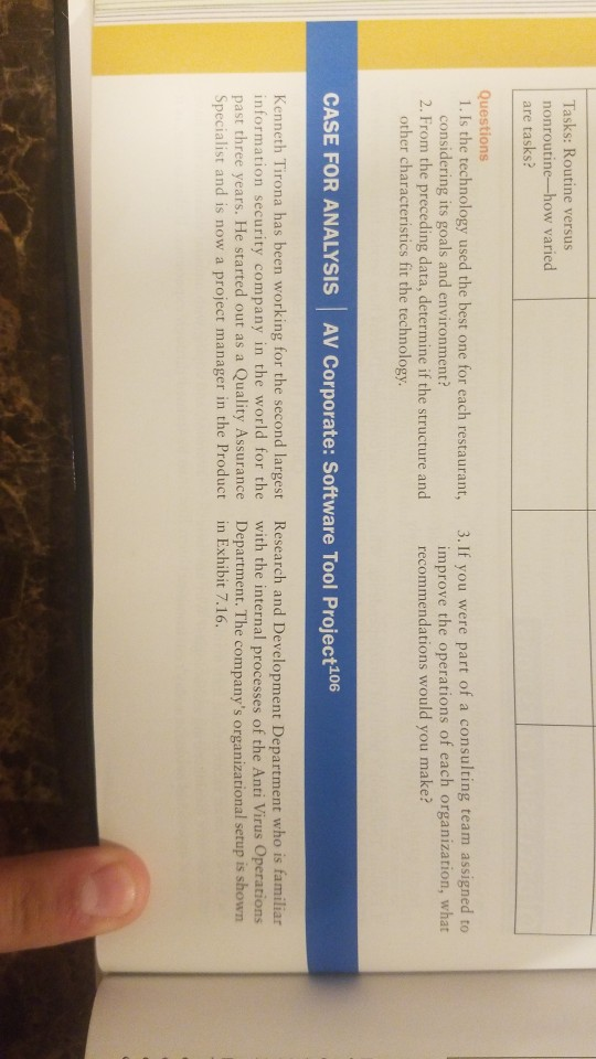 Tasks: Routine versus nonroutine-how varied are | Chegg.com