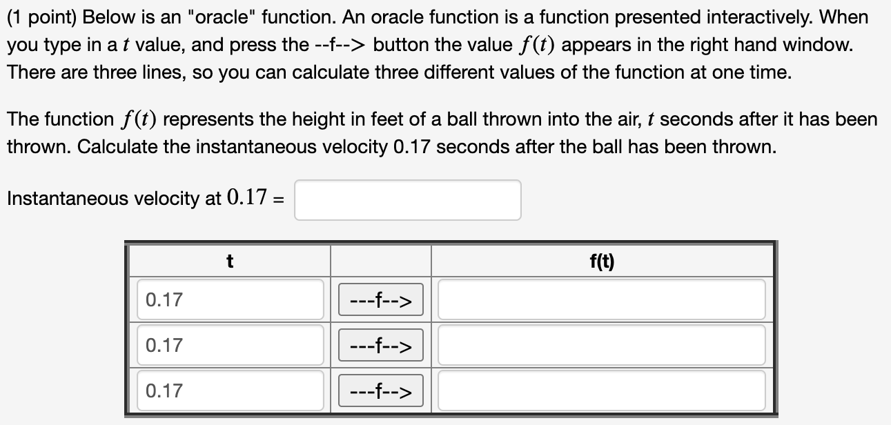 Solved 1 Point Below Is An Oracle Function An Oracle