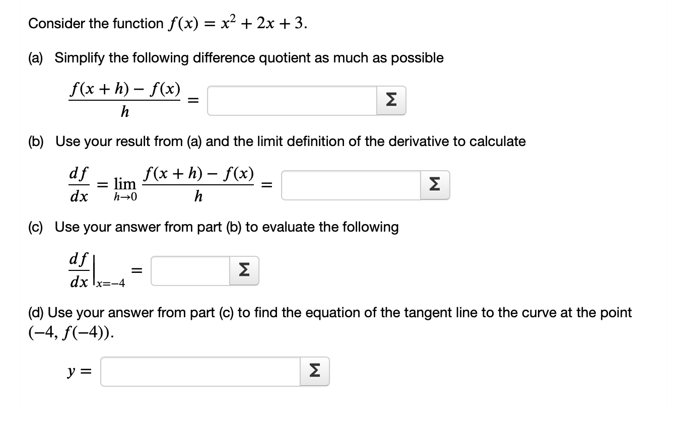 Solved Consider The Function F X X2 2x 3 A Simplify The