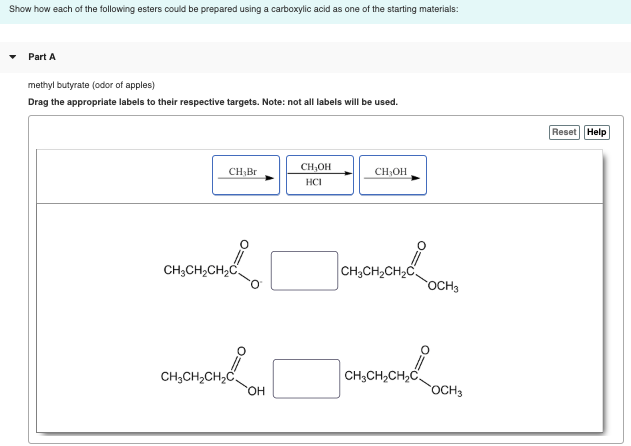 Solved Show how each of the following esters could be | Chegg.com