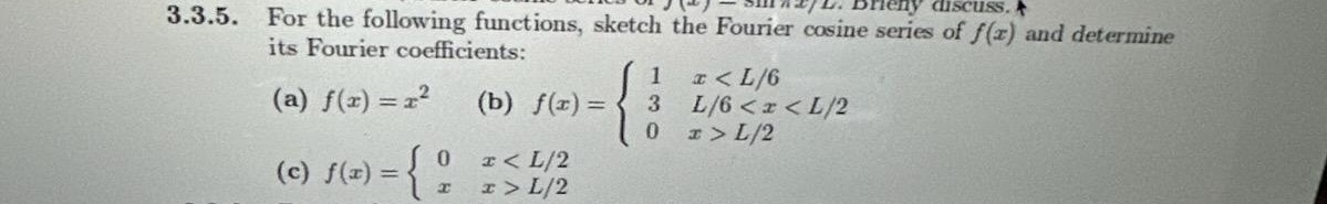 3.5. For the following functions, sketch the Fourier | Chegg.com