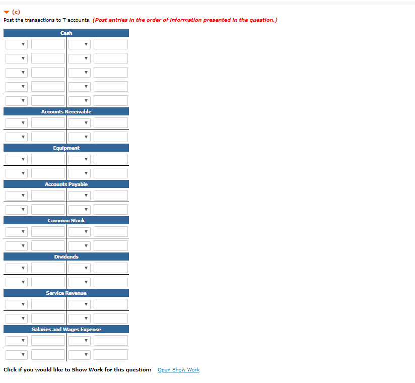 Solved Exercise 3-14 (Part Level Submission) Selected | Chegg.com