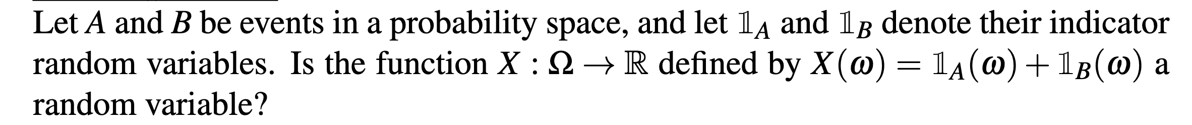 Solved Let A and B be events in a probability space, and let | Chegg.com
