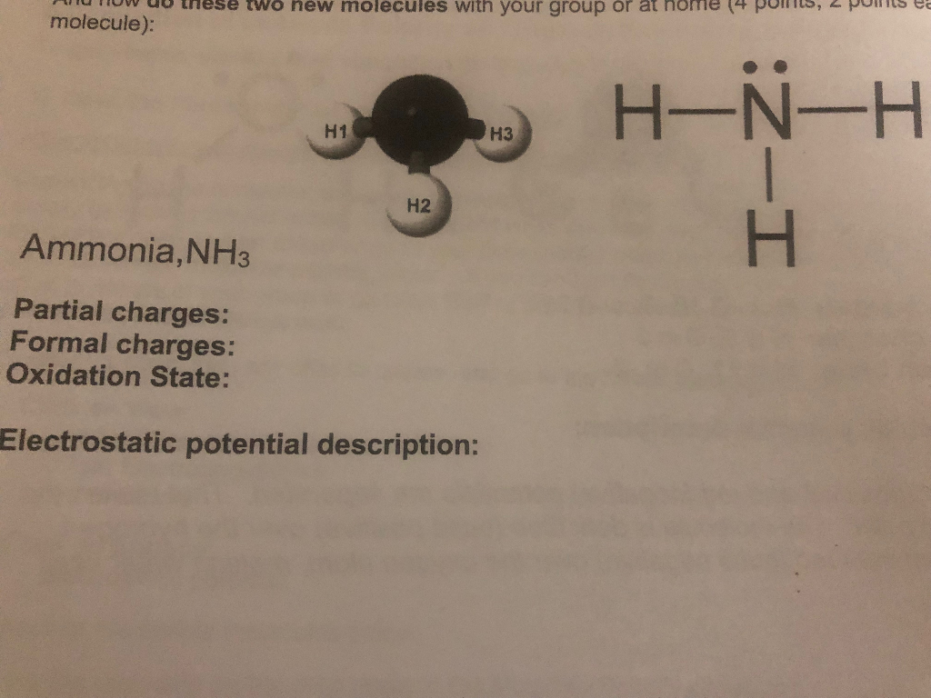 Solved Find the partial charges formal charges oxidation | Chegg.com