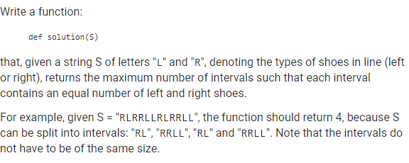 Solved Write a function: def solution (S) that, given a | Chegg.com