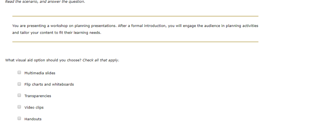 Solved Read the scenario, and answer the question. You are | Chegg.com