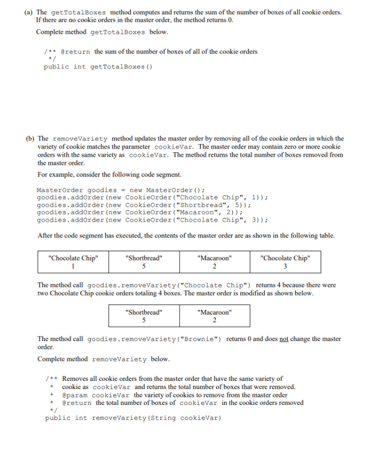 Solved APCS A-ArrayList (Cookies) An organization raises | Chegg.com