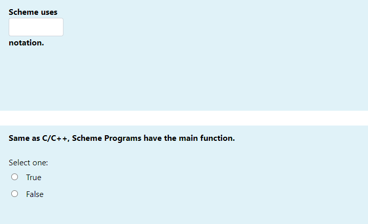 Solved Scheme uses notation. Same as C/C++, Scheme Programs | Chegg.com