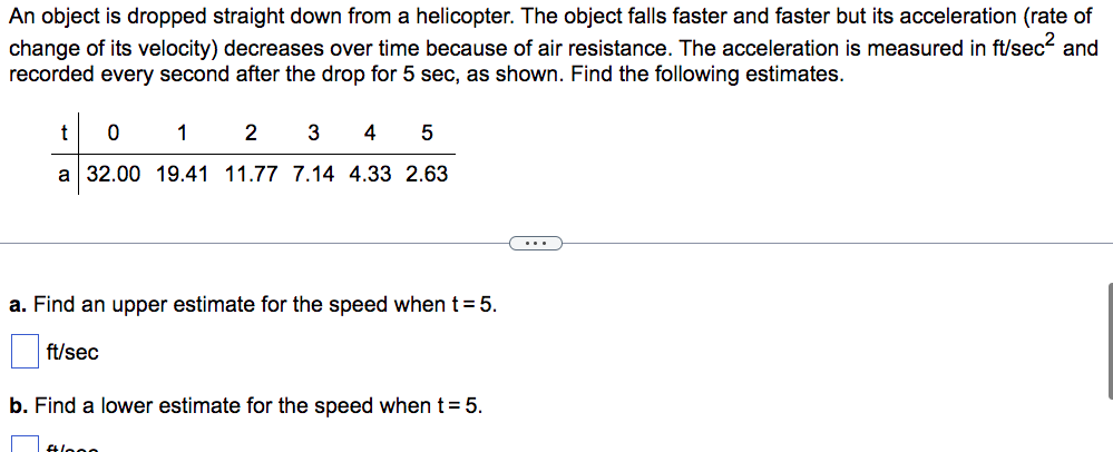 Solved An object is dropped straight down from a helicopter. | Chegg.com