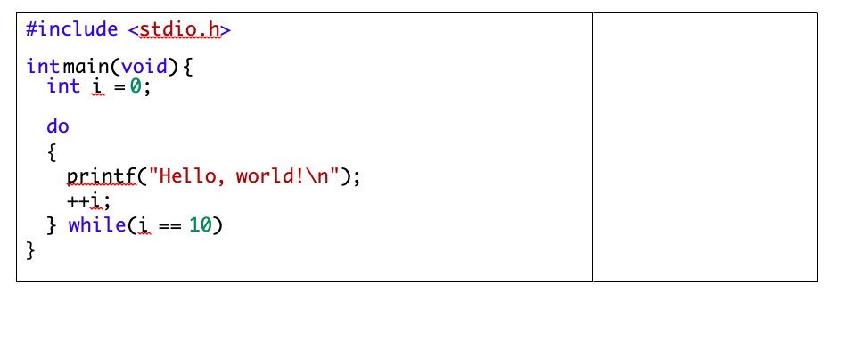 Solved Error Types For each of the C code snippets below, | Chegg.com