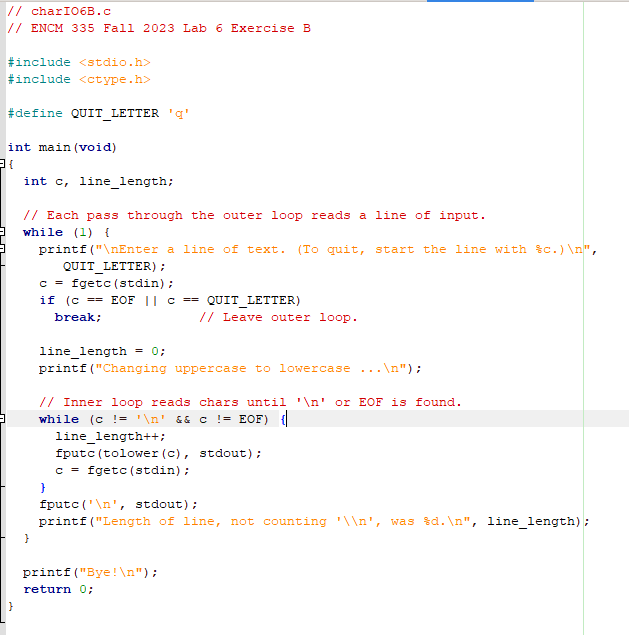 Solved Download the file charI06B.c. Read the C code. Then | Chegg.com