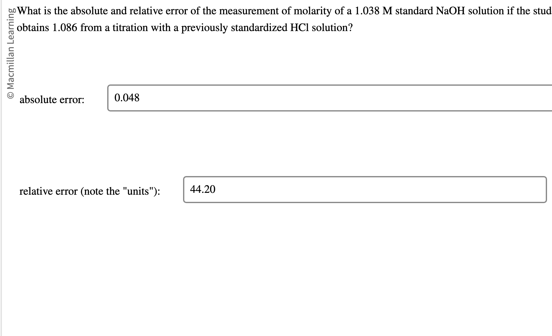 Solved @?0 ﻿What is the absolute and relative error of the | Chegg.com