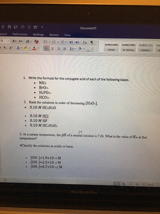 Solved Document11 Ayout References Mailings Review View