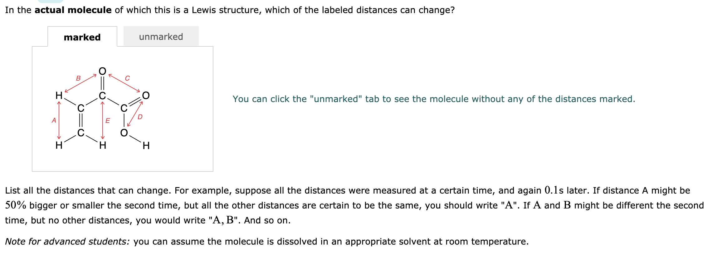 Solved What Is This Molecule s Chemical Formula Note Chegg