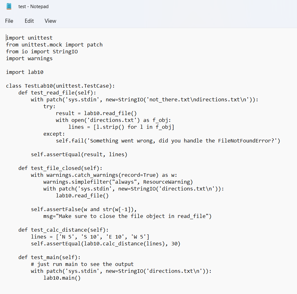 Solved Steps 1 Create A New File Named Lab10 Py And Define