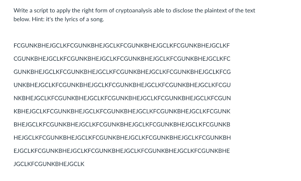 Solved Write a script to apply the right form of | Chegg.com