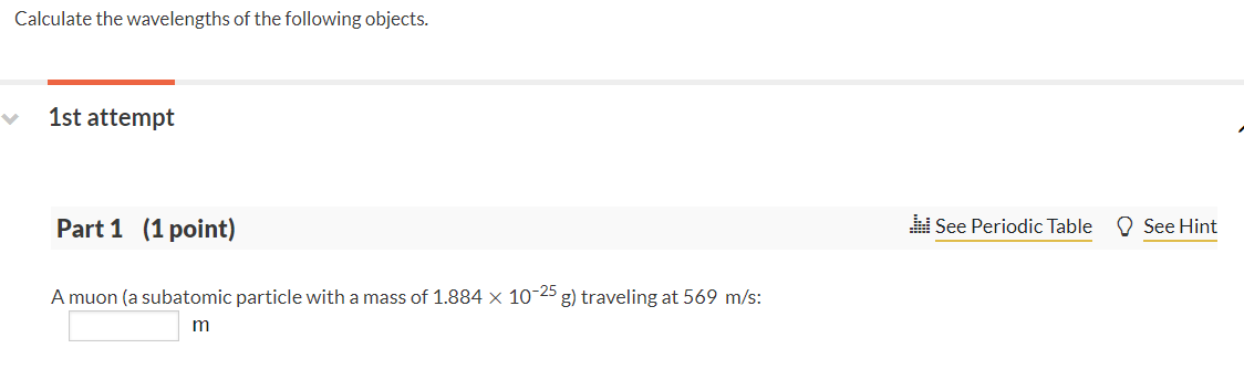 Solved Calculate the wavelengths of the following objects. | Chegg.com