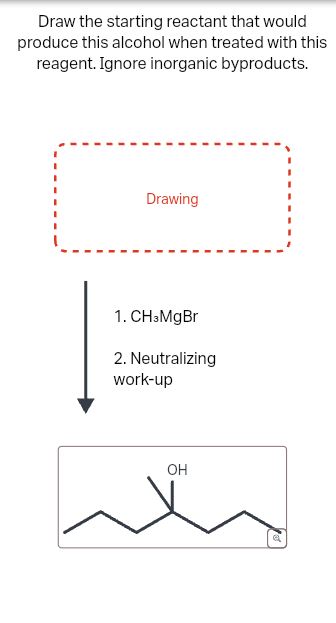 Solved Draw the starting reactant that wouldproduce this | Chegg.com