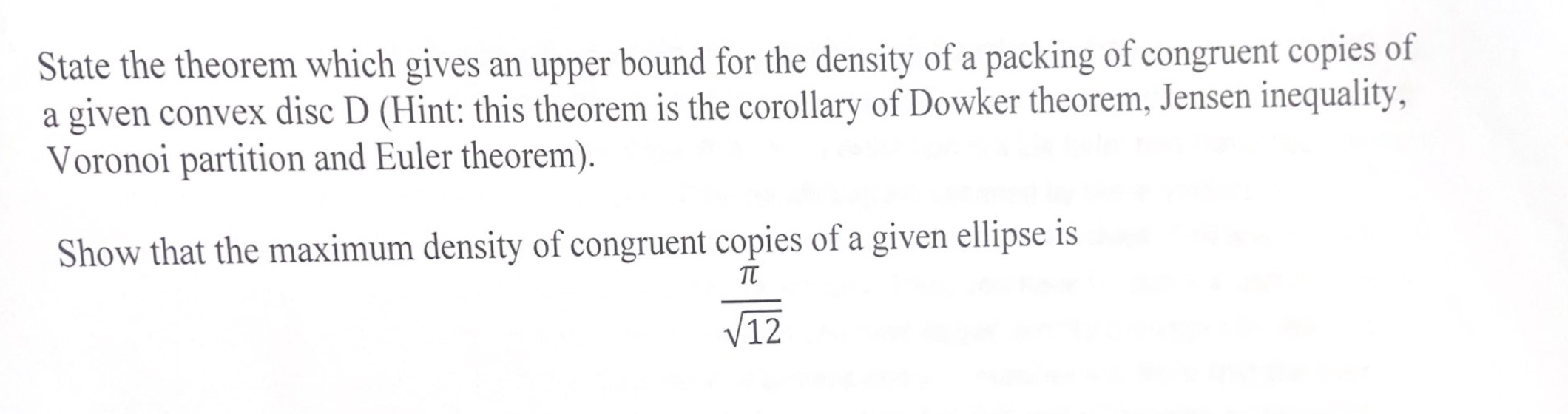 Solved State the theorem which gives an upper bound for the | Chegg.com