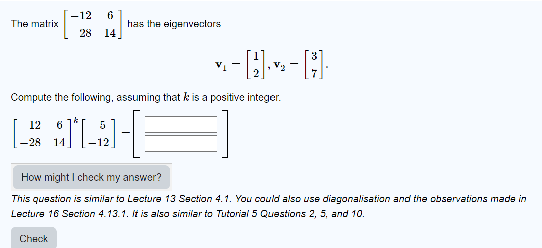 Solved How might I check my answer?This question is similar | Chegg.com