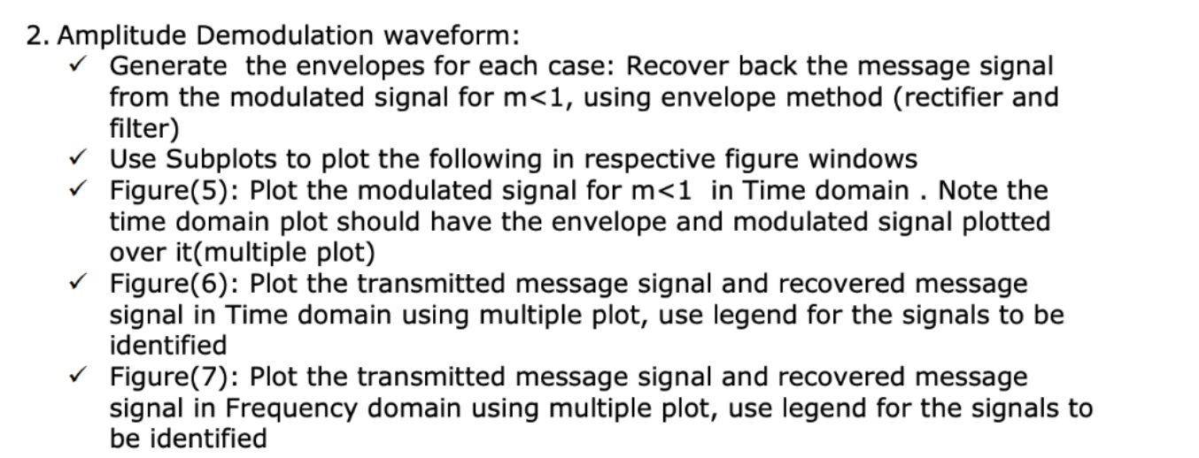 Solved Using MATLAB write a code that Demodulate a sine | Chegg.com
