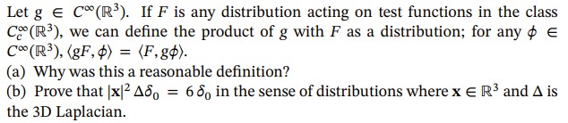 Solved Let ginC^(\\\\infty )(R^(3)). If F is any | Chegg.com