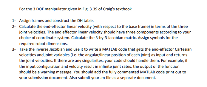 dy dz FIGURE 3.39: Three-link RPP manipulator | Chegg.com