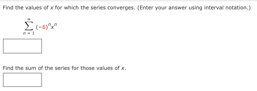 Solved Find the values of x for which the series converges. | Chegg.com