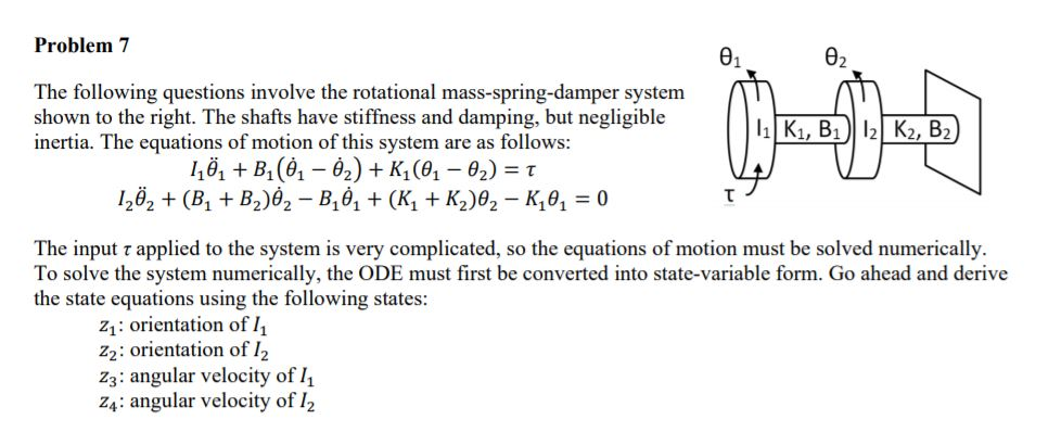 Solved Problem 7 The following questions involve the | Chegg.com