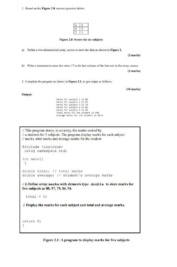 Solved 1. Based on the Figure 2.0, answer question below: 6 | Chegg.com