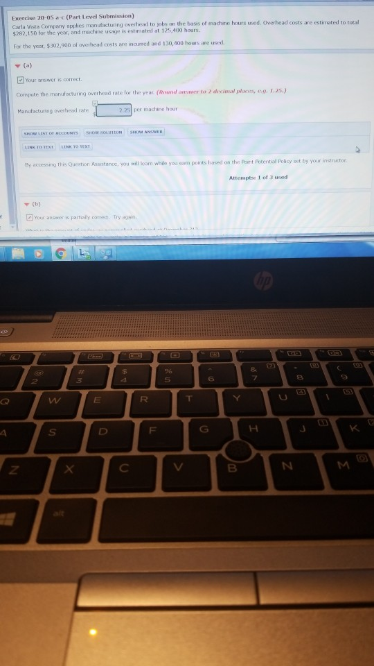 Solved Exercise 20-05 a c (Part Level Submission) Carla | Chegg.com