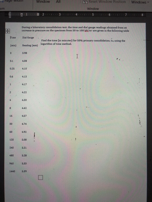Solved Using the table find the time in minutes for 50% | Chegg.com