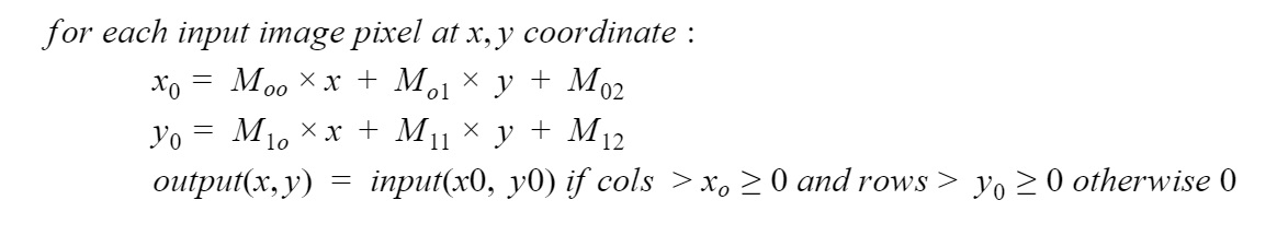 Solved Affine Transformation:You are implementing a function | Chegg.com