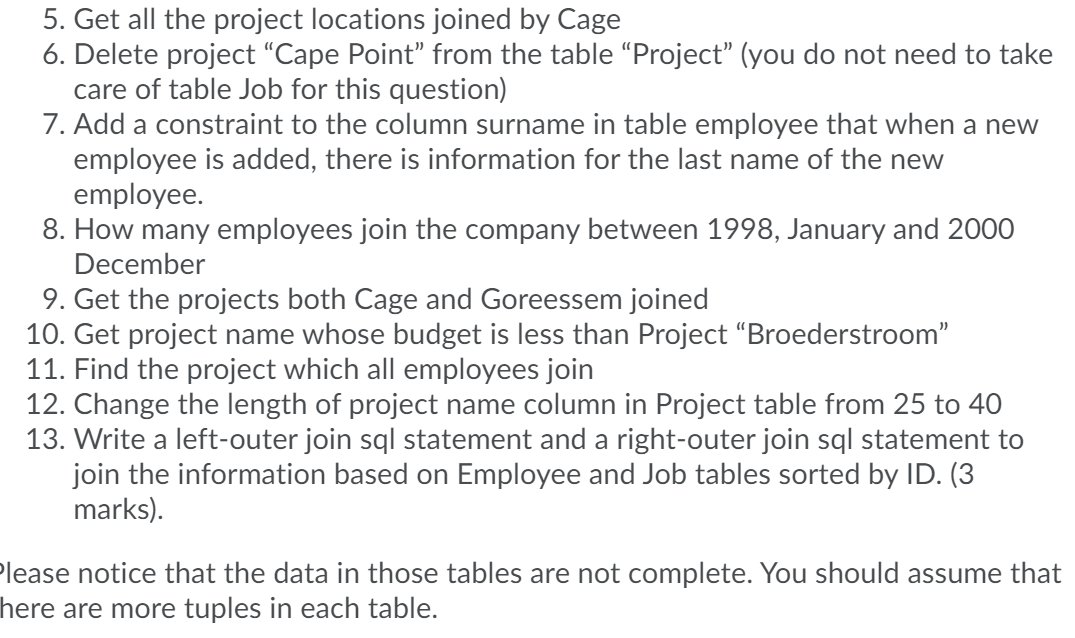 Solved SQL (Using attached relations if applicable) [each 3 | Chegg.com