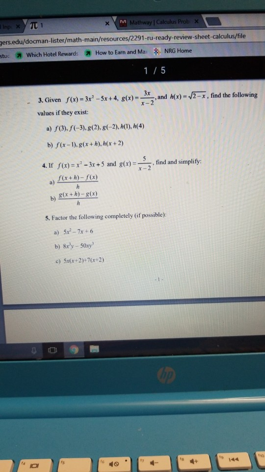 Solved Inp101 M Mathway | Calculus Prob x | Chegg.com